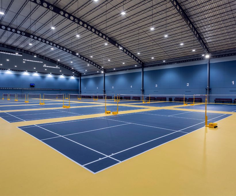 Crystand Surface For Badminton Court Mat